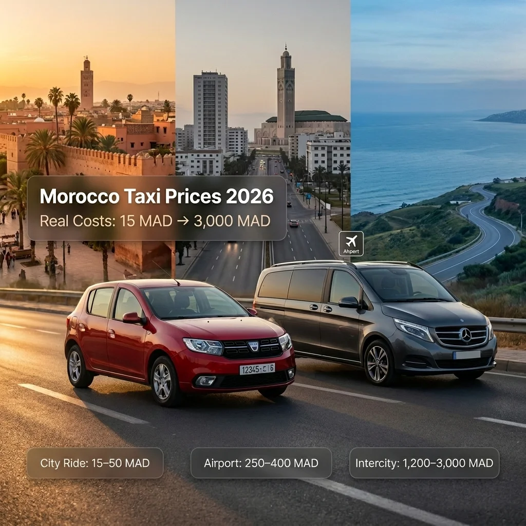 Morocco Travel Budget 2026: Taxi & Transfer Costs - Booking Taxi Maroc
