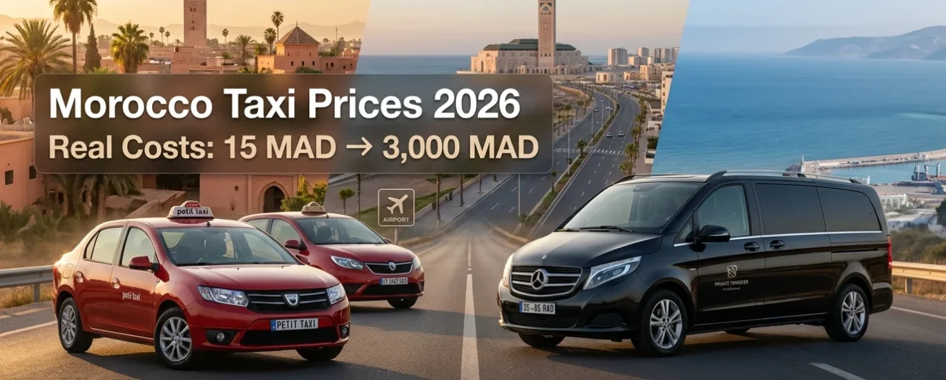 Morocco Travel Budget 2026: Taxi & Transfer Costs - Booking Taxi Maroc